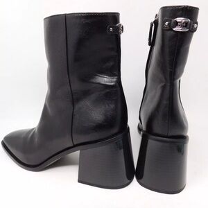 Sam Edelman | Shoes | Sam Edelman Womens Boots Winnie Black Squared Toe ...